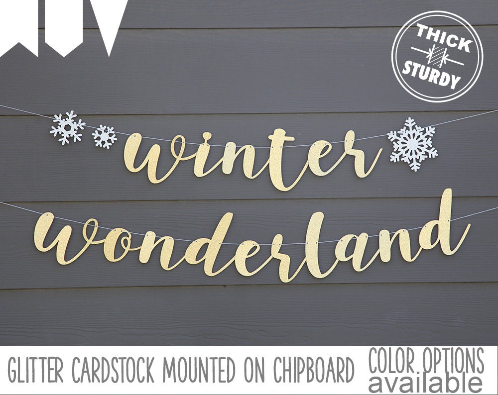 winter wonderland banner with snowflakes christmas banner