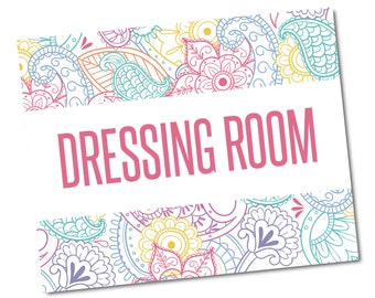 Dressing room sign | Etsy