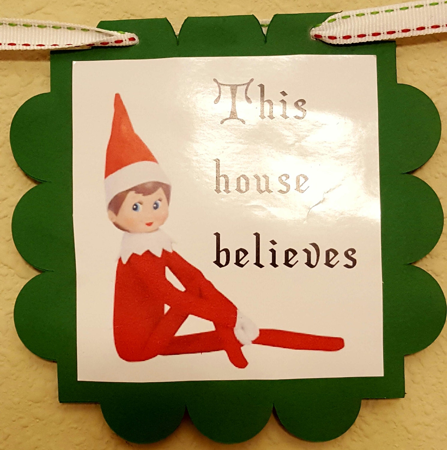 Elf on the Shelf banner by SandmanBoutique on Etsy