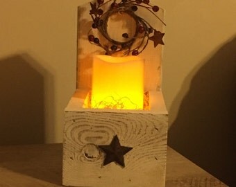 Primitive candle box | Etsy