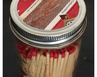 Jar of matches | Etsy