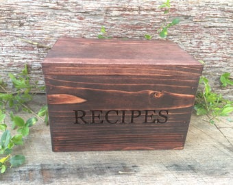 Recipe box | Etsy