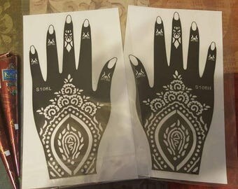 Henna stencil | Etsy