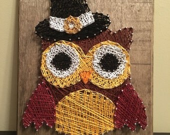 Owl string art | Etsy