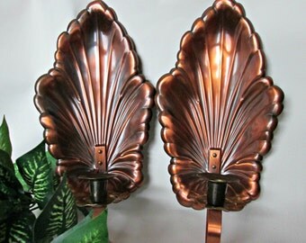 Copper wall sconce | Etsy