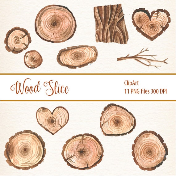 Wooden Slices Wood Clipart Board Frames Heart Download Wood