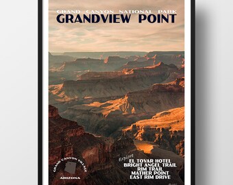 Grand canyon poster | Etsy