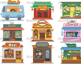 Candy shop clipart | Etsy