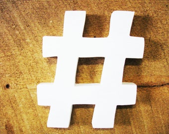 Wooden hashtag | Etsy