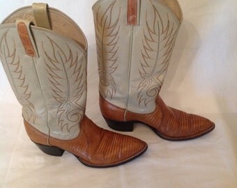 Lizard cowboy boots | Etsy