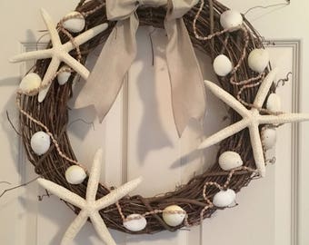 Seashell wreath | Etsy