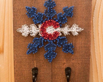 Snowflake string art | Etsy