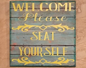 Please seat yourself | Etsy