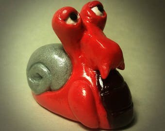 Polymer clay snail | Etsy