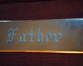Coffin plaque | Etsy