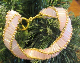 Unique gold bugle beads related items | Etsy