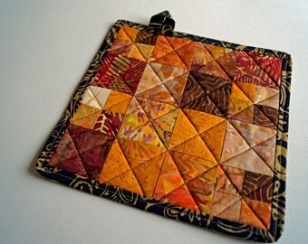 Quilted pot holders | Etsy