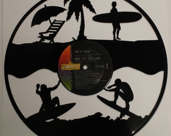 SILHOUETTES CREATED FROM VINYL RECORDS. by sillyette on Etsy