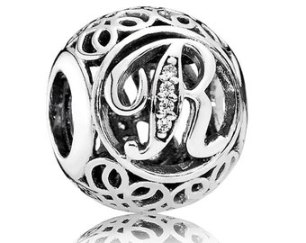 Pandora letter charm | Etsy