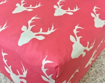 Stag head fabric | Etsy