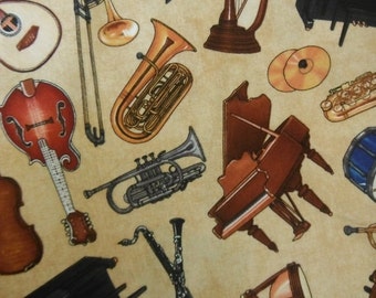 Unique music fabric related items | Etsy