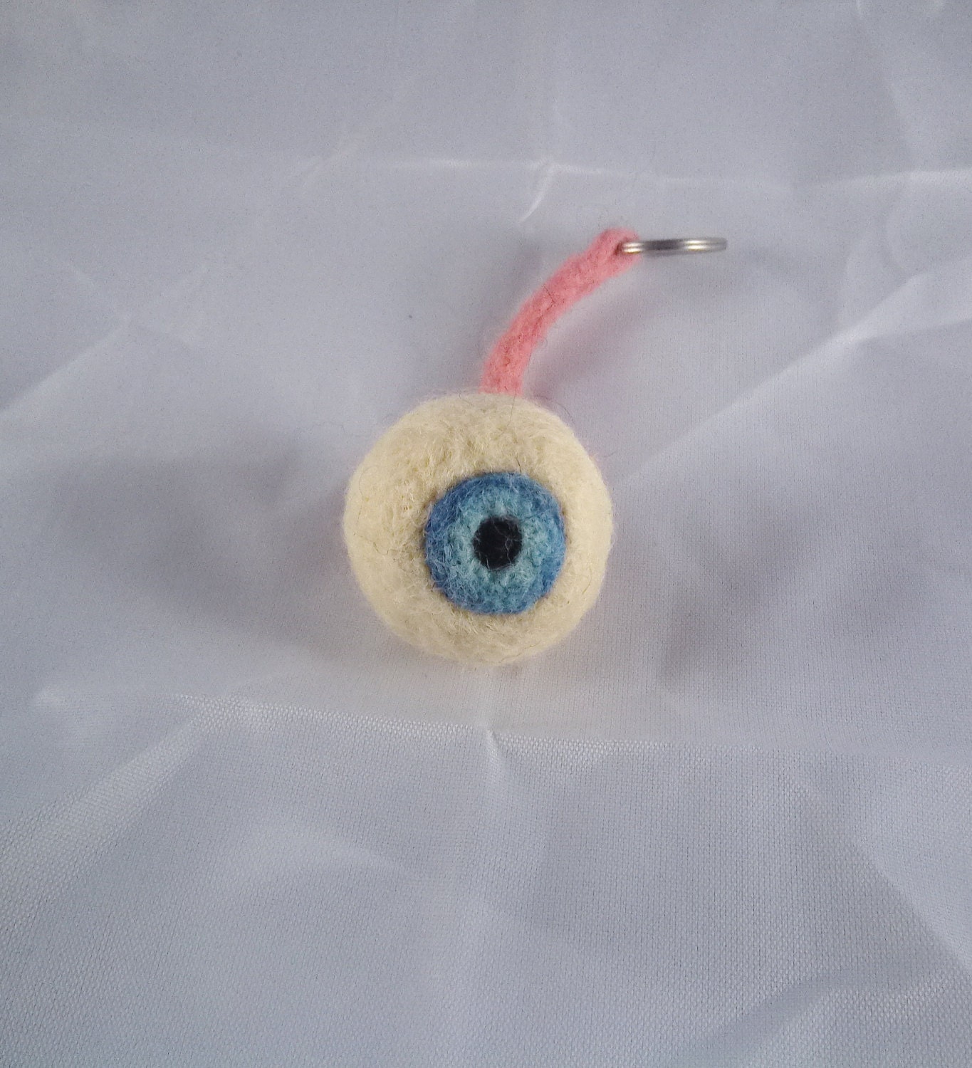 Eyeball Keychain Horror Eye keychain Goth by GrinningDoom