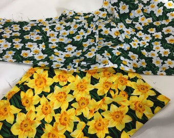 Yellow floral fabric | Etsy