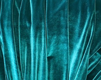 4-Way Stretch Velvet Fabric Ice Blue