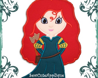 Merida applique | Etsy