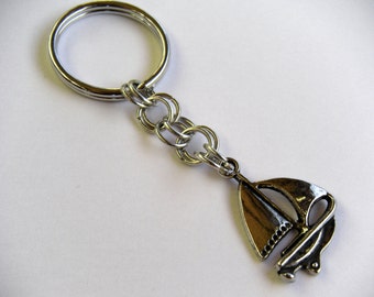 Boat keychain | Etsy