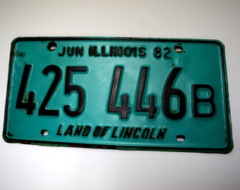 License plate teal | Etsy
