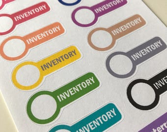 Inventory stickers | Etsy