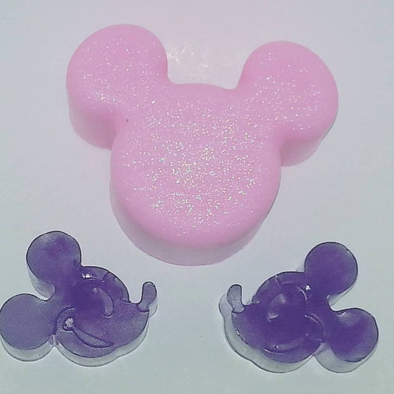 1 Large & 2 Mini Mickey Mouse Head Glycerin Soap Party Favors