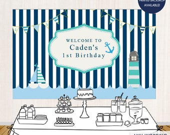 Sailor backdrop | Etsy