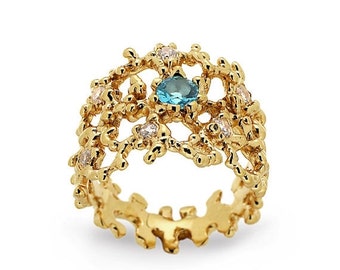 Ocean inspired ring | Etsy