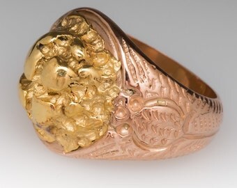 Mens rose gold rings | Etsy