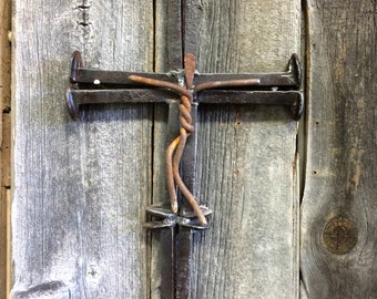 Railroad spike cross | Etsy