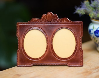 Leather top table | Etsy