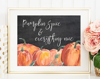 Fall printable art | Etsy