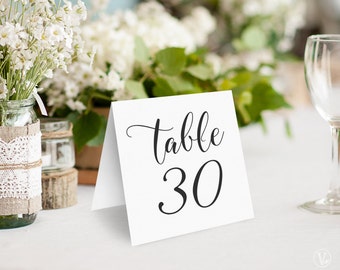 Folded table numbers | Etsy