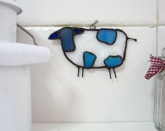 Stained glass cow | Etsy