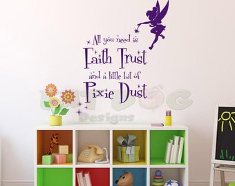 Peter pan wall decal | Etsy