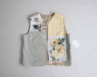 Floral vest | Etsy
