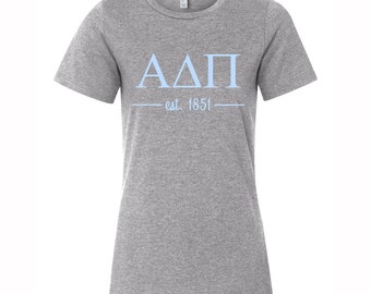 Alpha delta pi shirt | Etsy