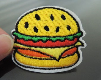 Burger patch | Etsy
