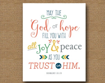 Romans 15 13 | Etsy