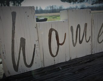 Wood block letters | Etsy