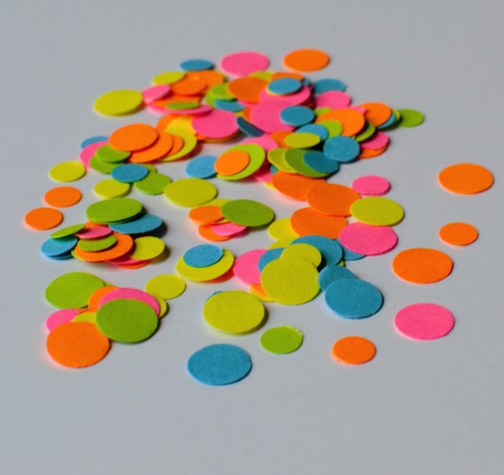Neon Confetti Neon Pink Confetti Neon Blue Confetti Neon