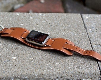 Leather cuff watch | Etsy