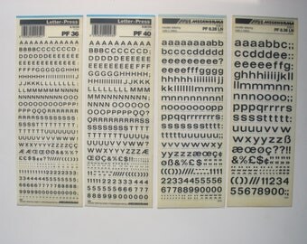 Rub on letters | Etsy